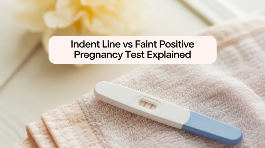 Indent Line vs Faint Positive Pregnancy Test Explained